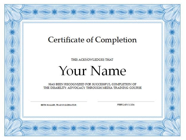 13 Certificate of Completion Templates - Excel PDF Formats 13 Certificate of Completion Templates - Excel PDF Formats