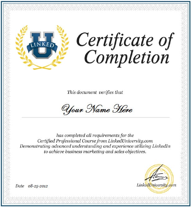 13 Certificate of Completion Templates - Excel PDF Formats 13 Certificate of Completion Templates - Excel PDF Formats